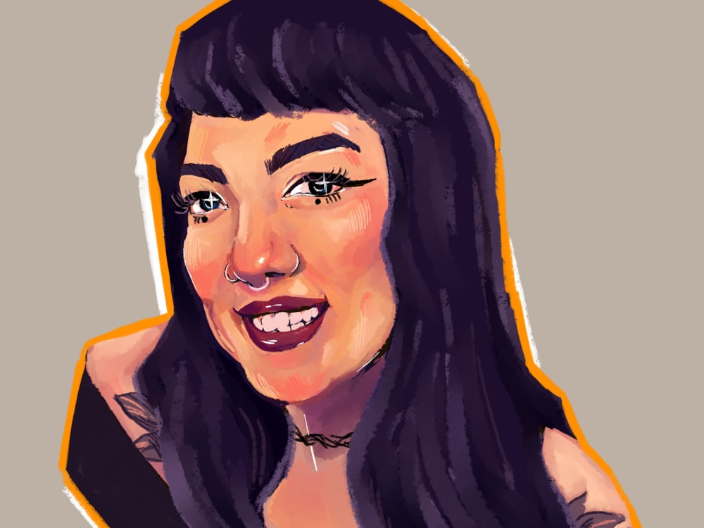 A beautiful stylized portrait | Upwork