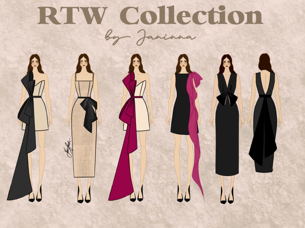 Full RTW COLLECTION designs with multiple colors and fabrics | Upwork