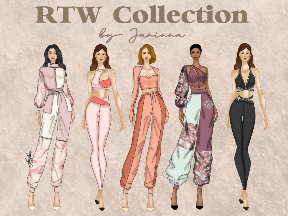 Full RTW COLLECTION designs with multiple colors and fabrics | Upwork