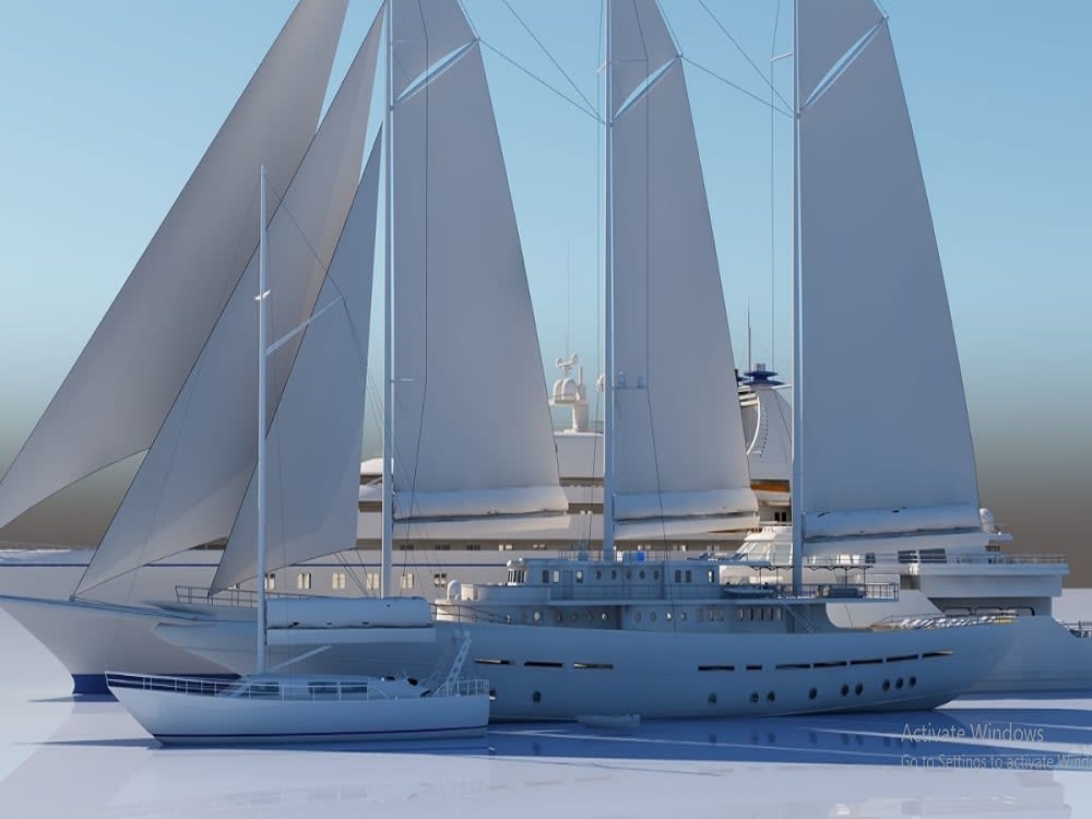 A quality 3d boat modeling, boat animation, ship animation, yachts ...