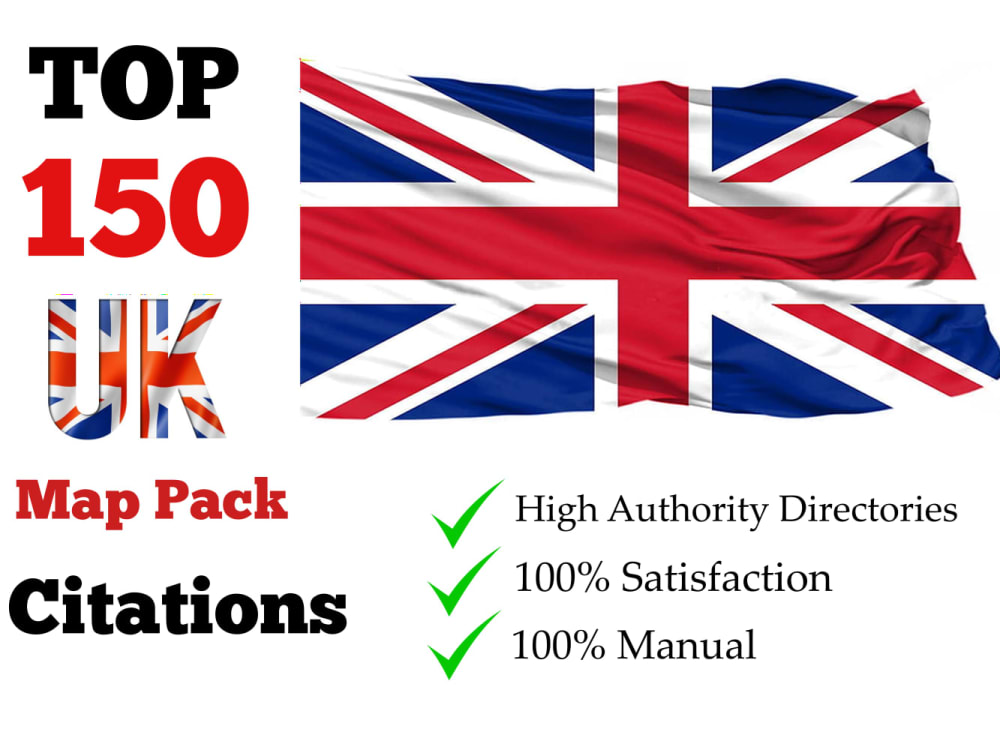 Top 150 UK Map Pack citations for Local Business | Upwork