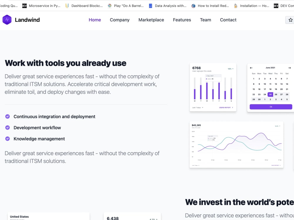 A fantastic responsive landing page for your business | Upwork