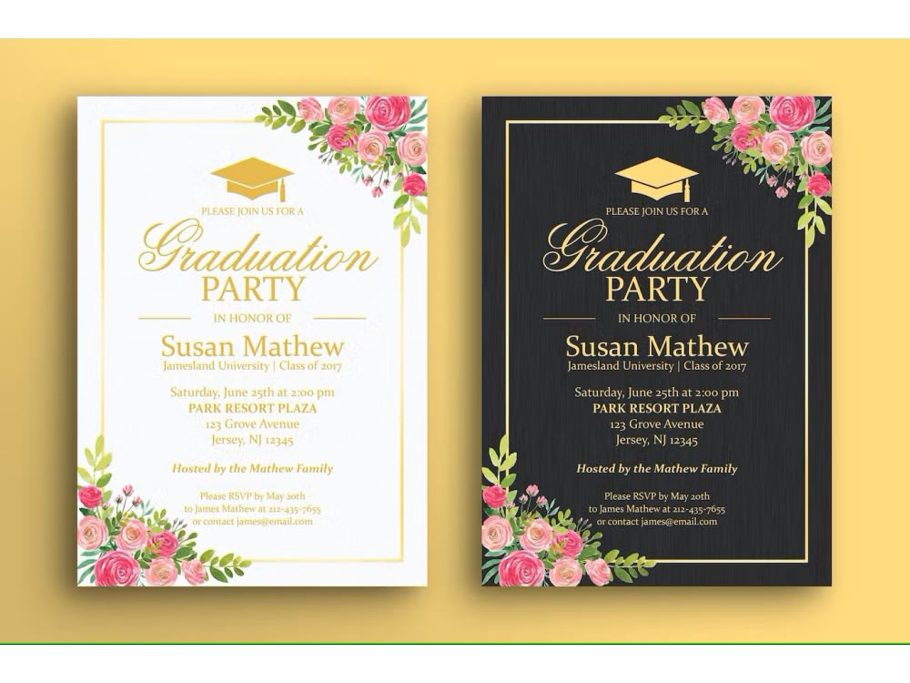 Invitations designed that are suitable for both printing and digital ...