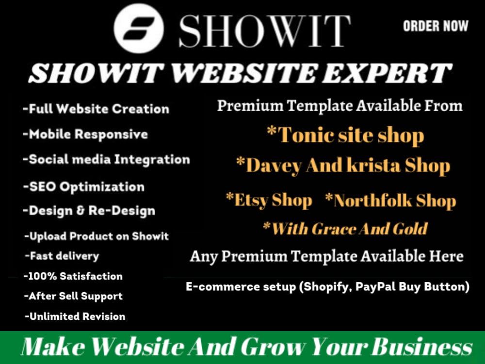 Showit website or template design or customization and Redesign | Upwork