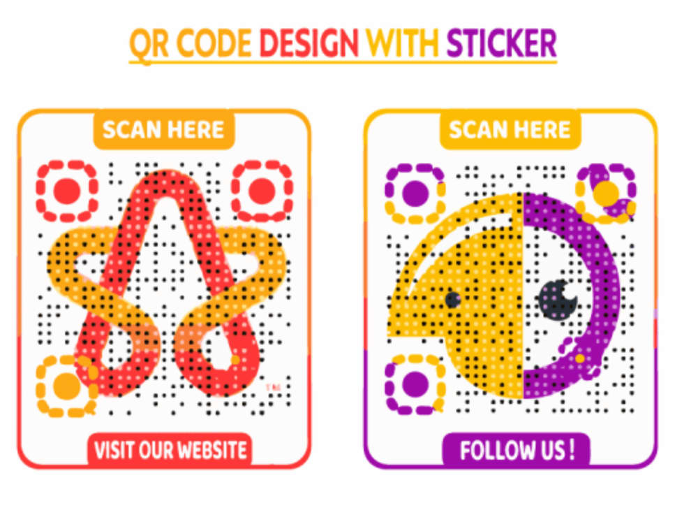 Design custom shape qr code with logo,barcode,label, tags sticker in 24 ...