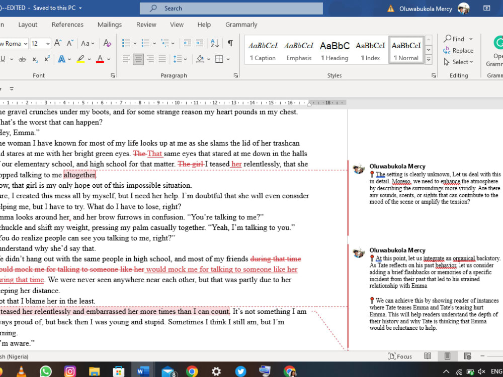 A developmental edit, editor's letter, and style guide for your ...