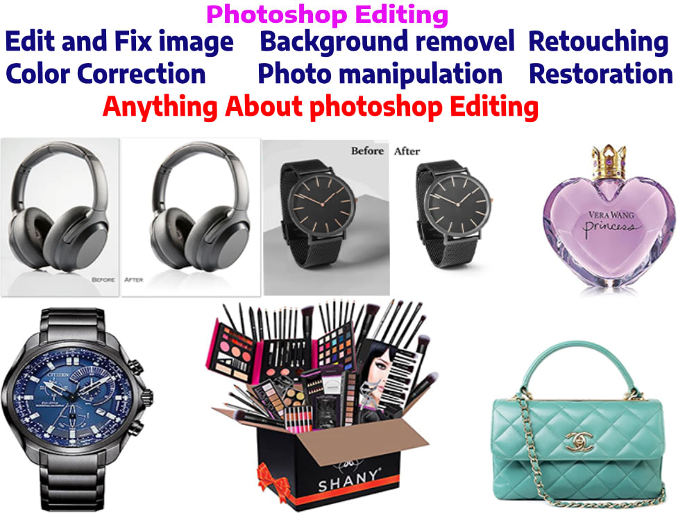 Image edit, fix color correction background manipulation and retouching ...