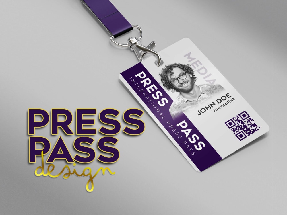 Stunning VIP Pass, Press Pass, Membership Cards and Badges Design | Upwork