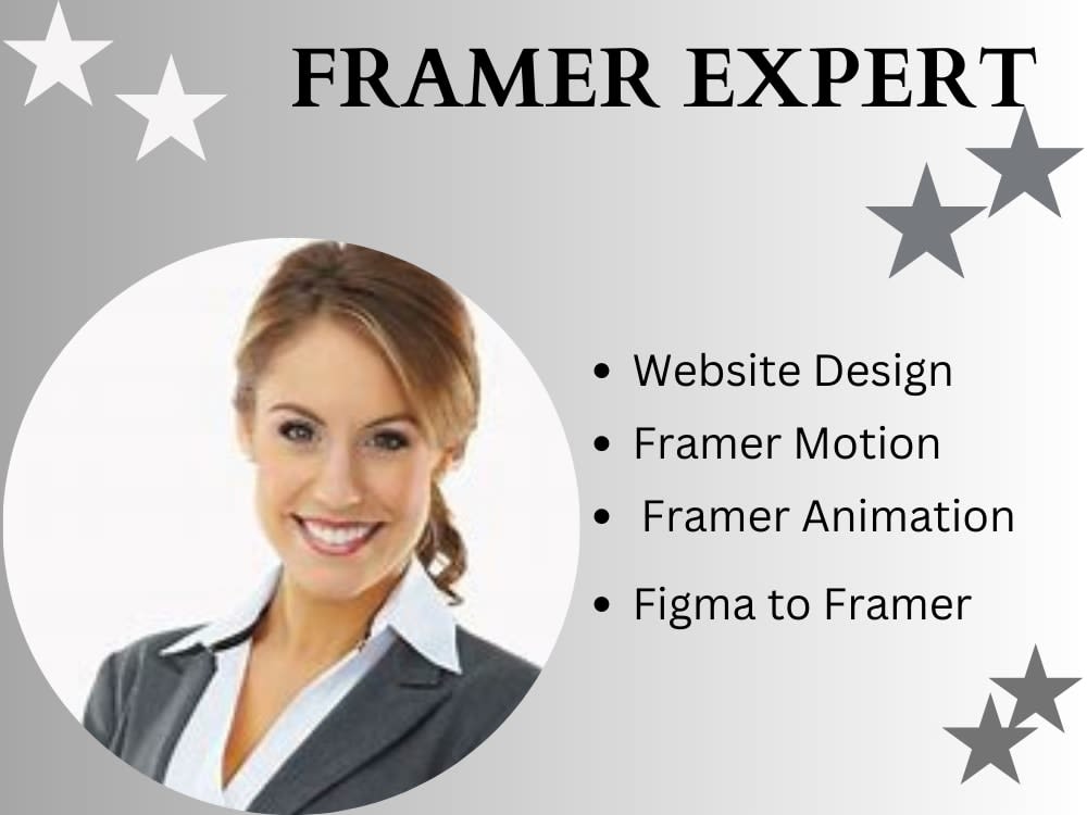 A good framer website design, framer animation and framer motion | Upwork