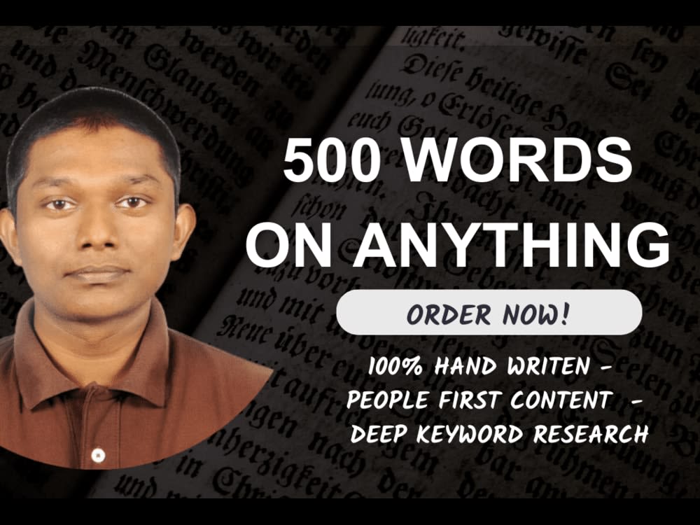 A 500-word blog post | Upwork