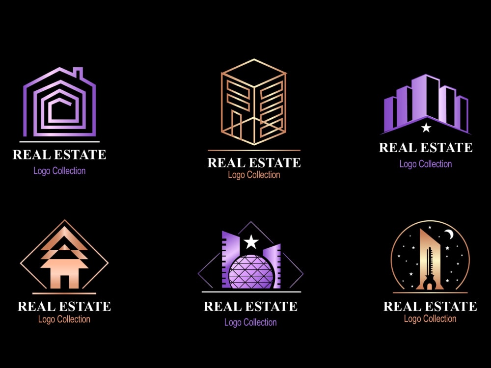 Unique and Modren Real Estate Logo design and Branding Kit | Upwork