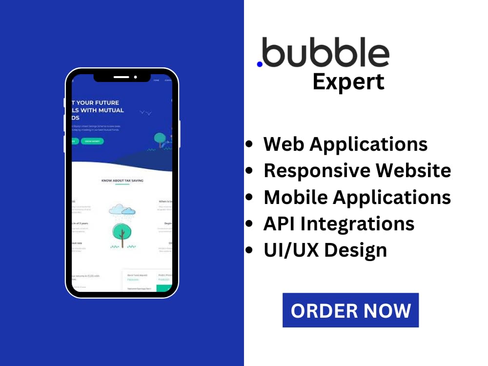 A responsive bubble.io web app MVP, mobile application, website design | Upwork