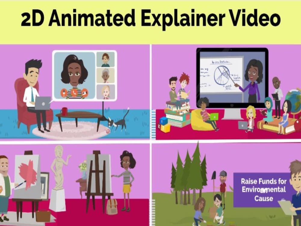 A creative 2D Animated Explainer Video to boost your objective/demand. | Upwork