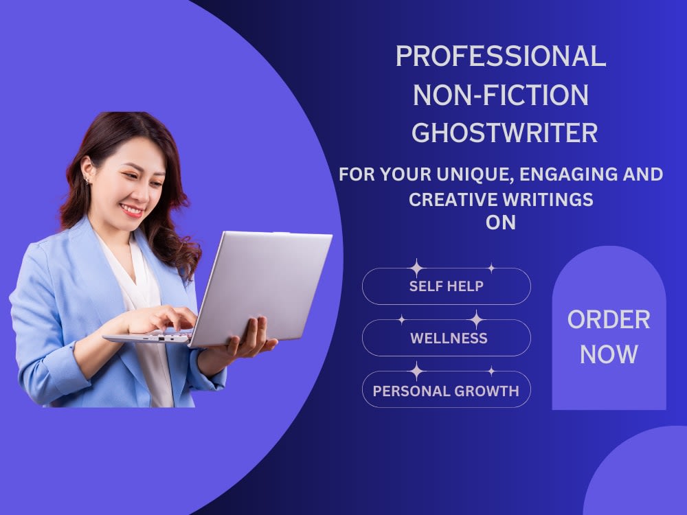 Amazing ghostwriting services for self-help|Wellness|Personal growth eBook. | Upwork