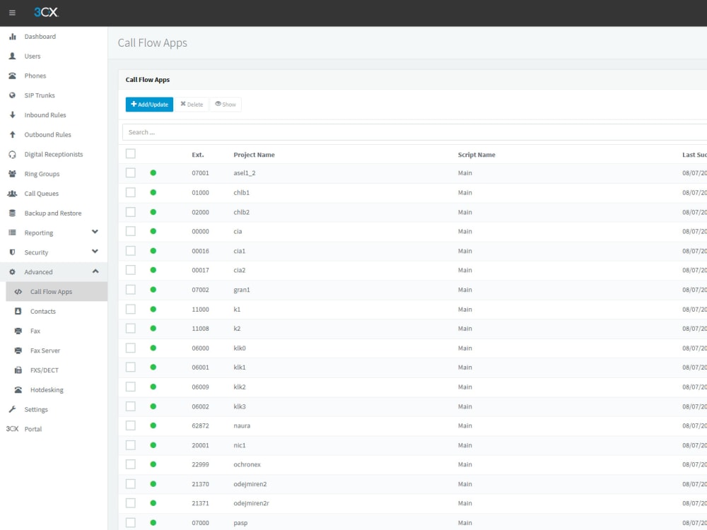 A 3cx CFD Call Flow app | Upwork