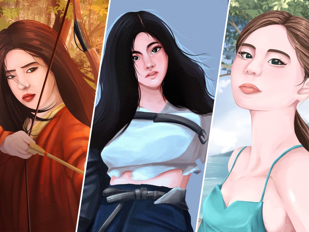 Semi-realistic or anime character drawing | Upwork