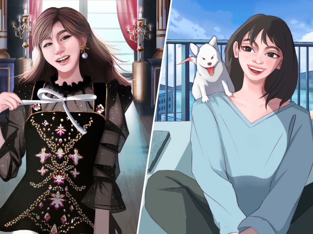 Semi-realistic or anime character drawing | Upwork
