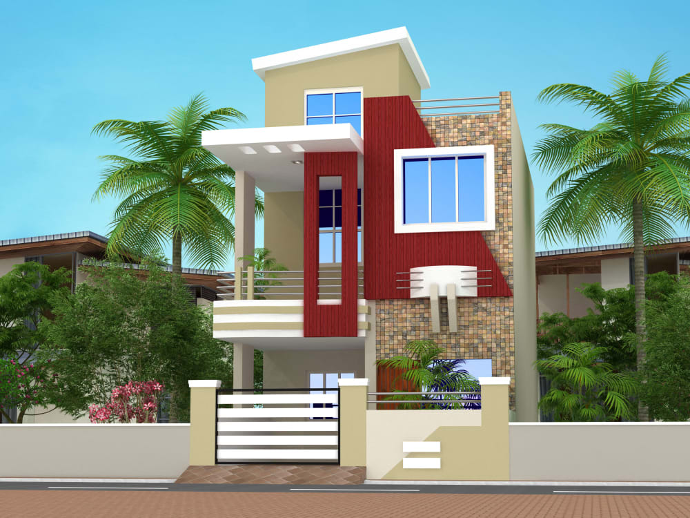 Designing 2d &3D Elevation & Interior Design & Improve Your Project ...