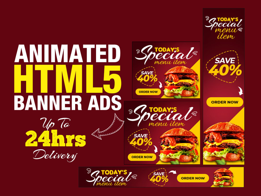 Eye-Catching HTML5 Animated Banner Ads for Google Display | Upwork