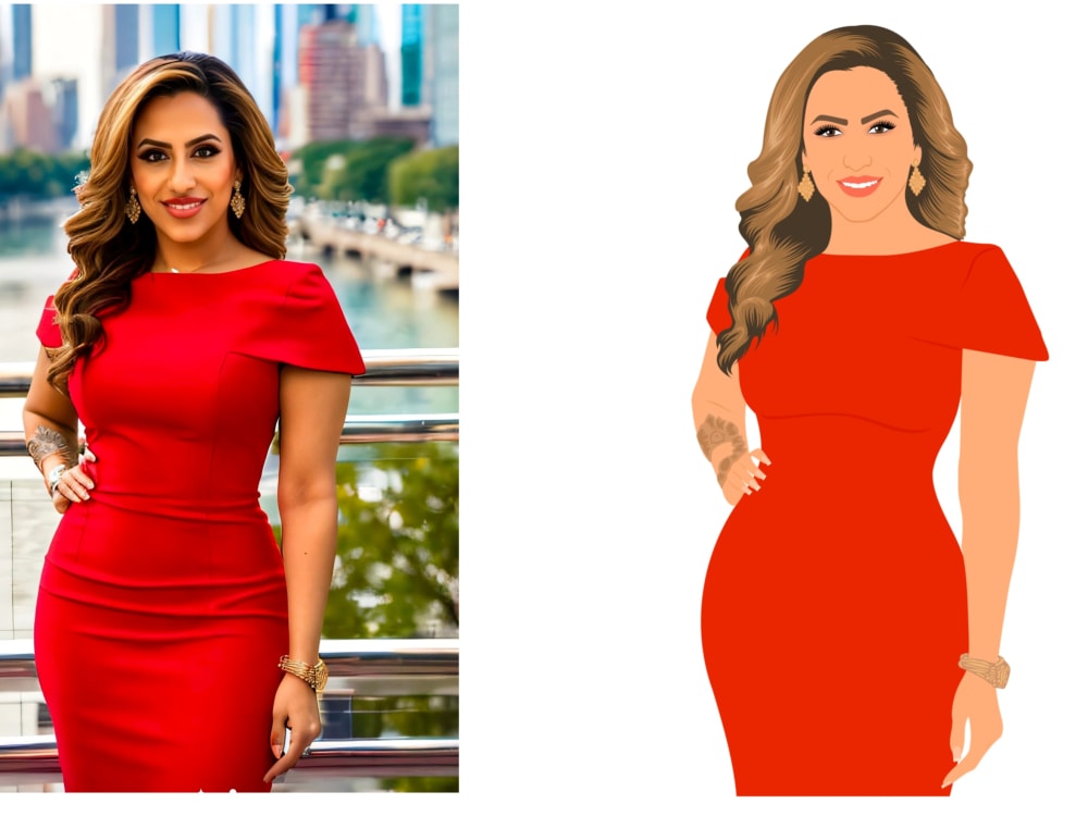 A digital cartoon/vector illustration | Upwork