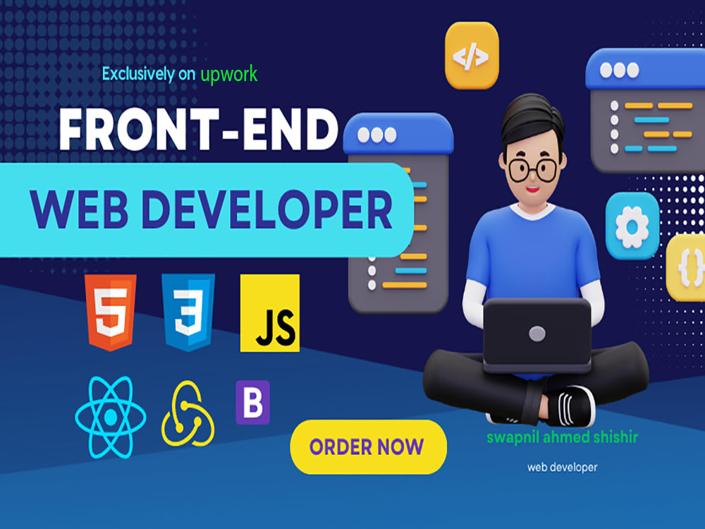 Front-end web developer website development in React JS | Upwork