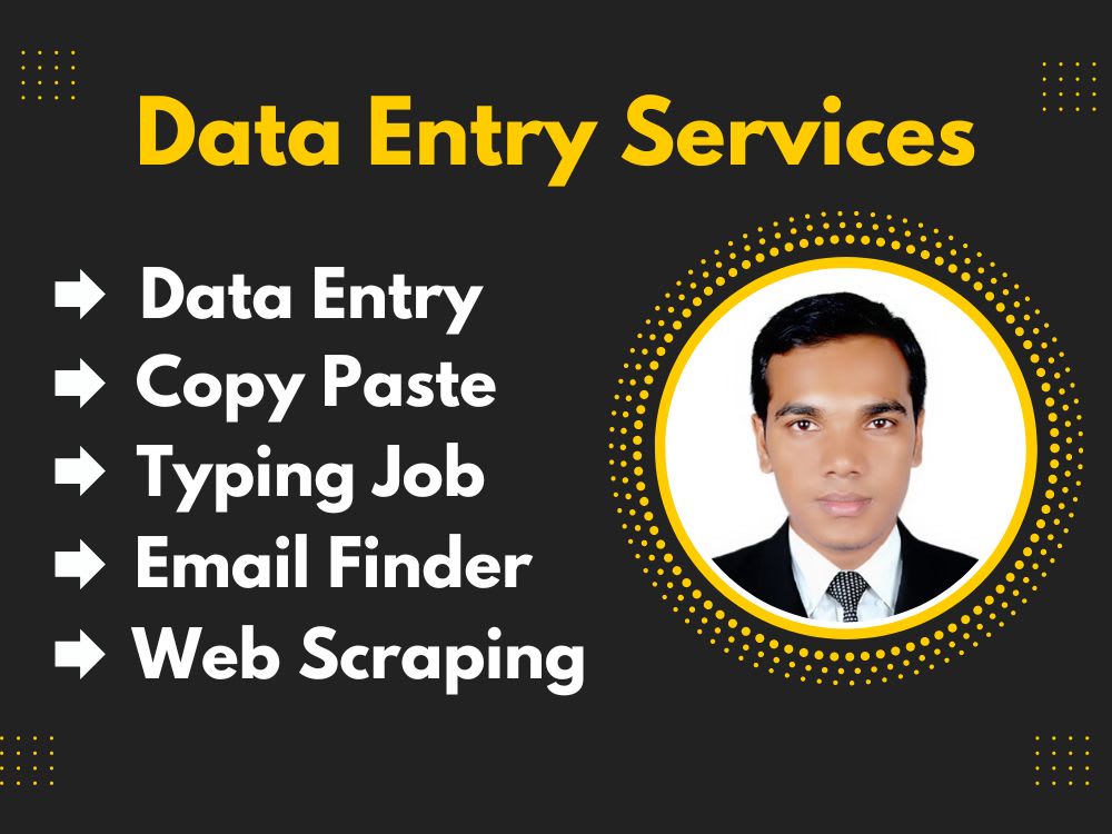 Fastest data entry, web research, copy paste, data mining and typing ...