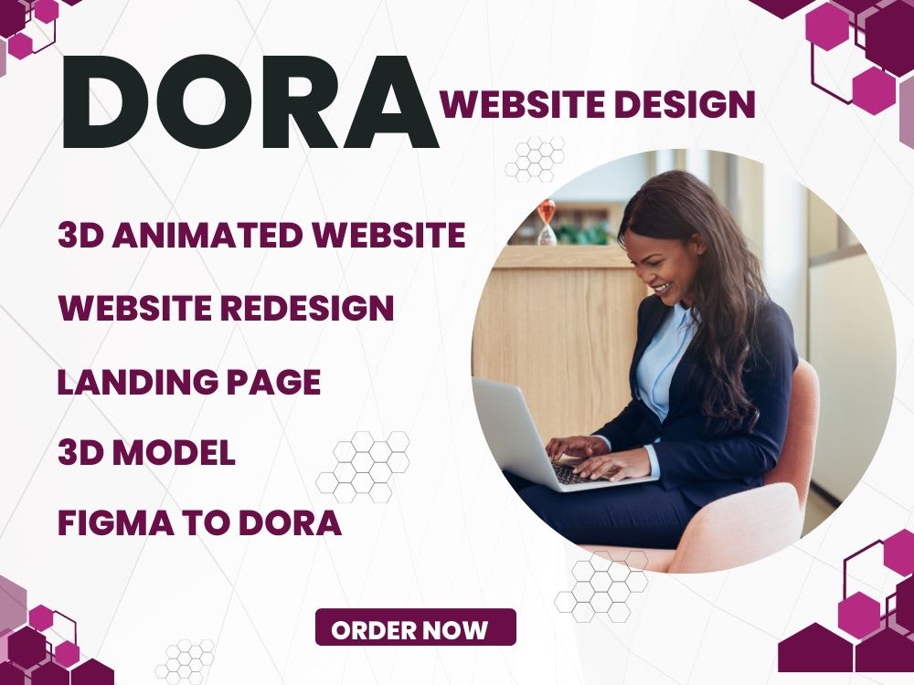 Dora 3d model website 3d product design Dora 3D landing page Figma | Upwork