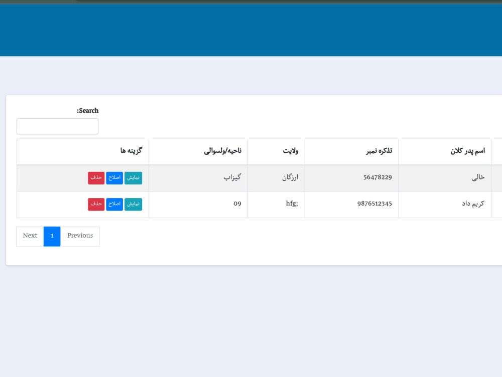 Laravel and Bootstrap Crud Dashboard with five pages | Upwork