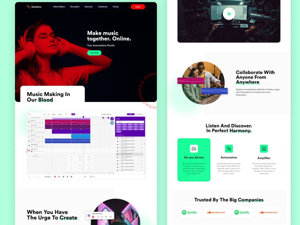 Eye-catching landing page design in Figma with prototyping | Upwork