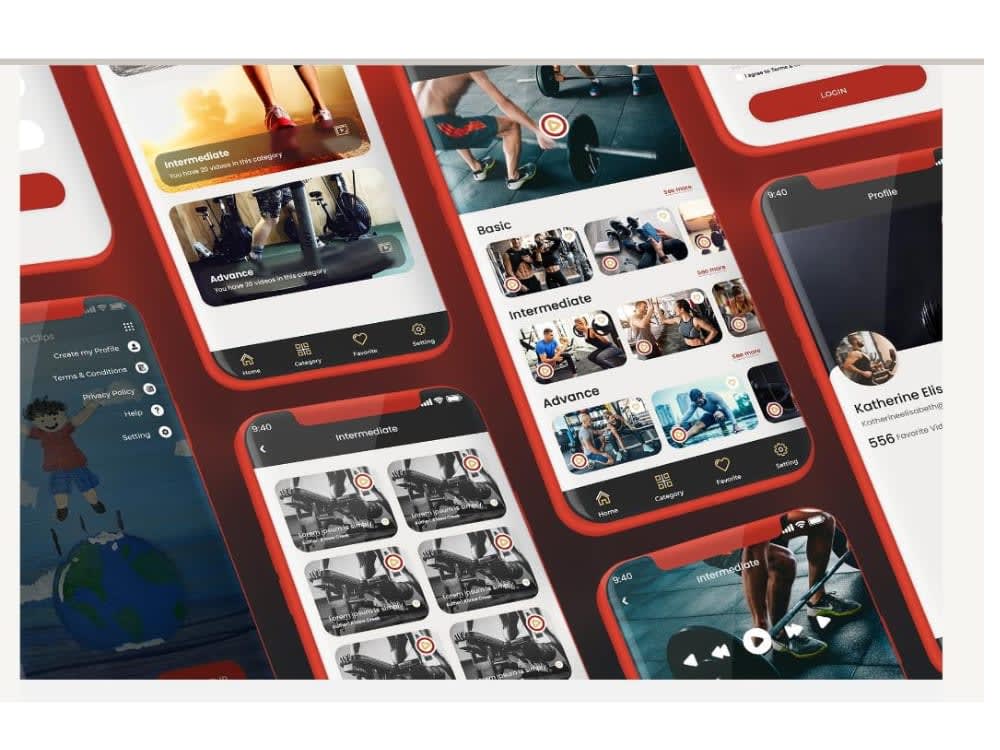 UX/UI Design for fitness health app/gym app | Upwork