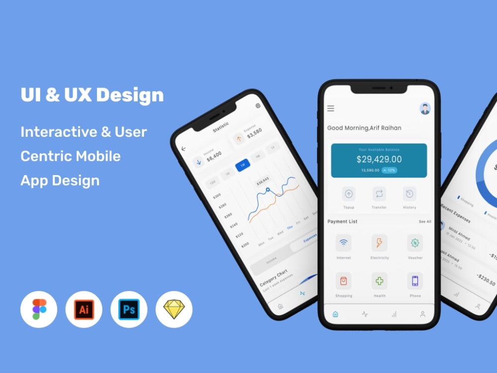 Elegant ui ux design for a mobile app using figma | Upwork