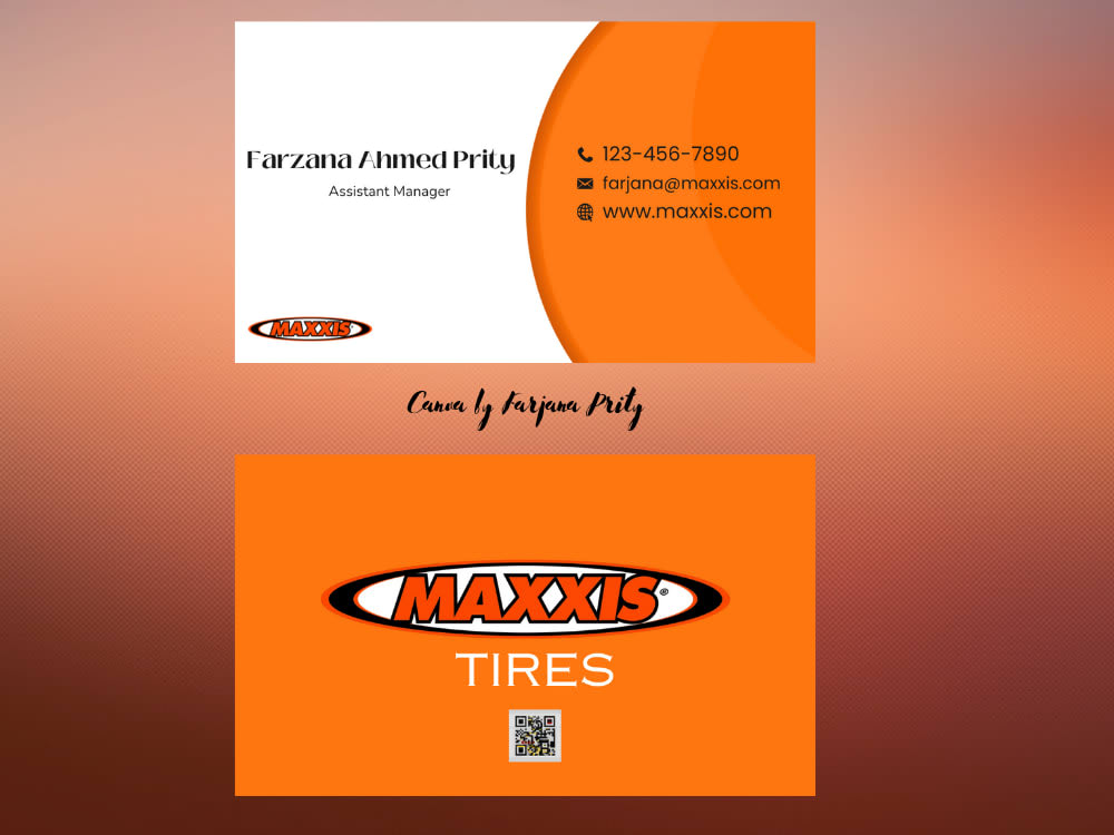 A customize business card | Upwork