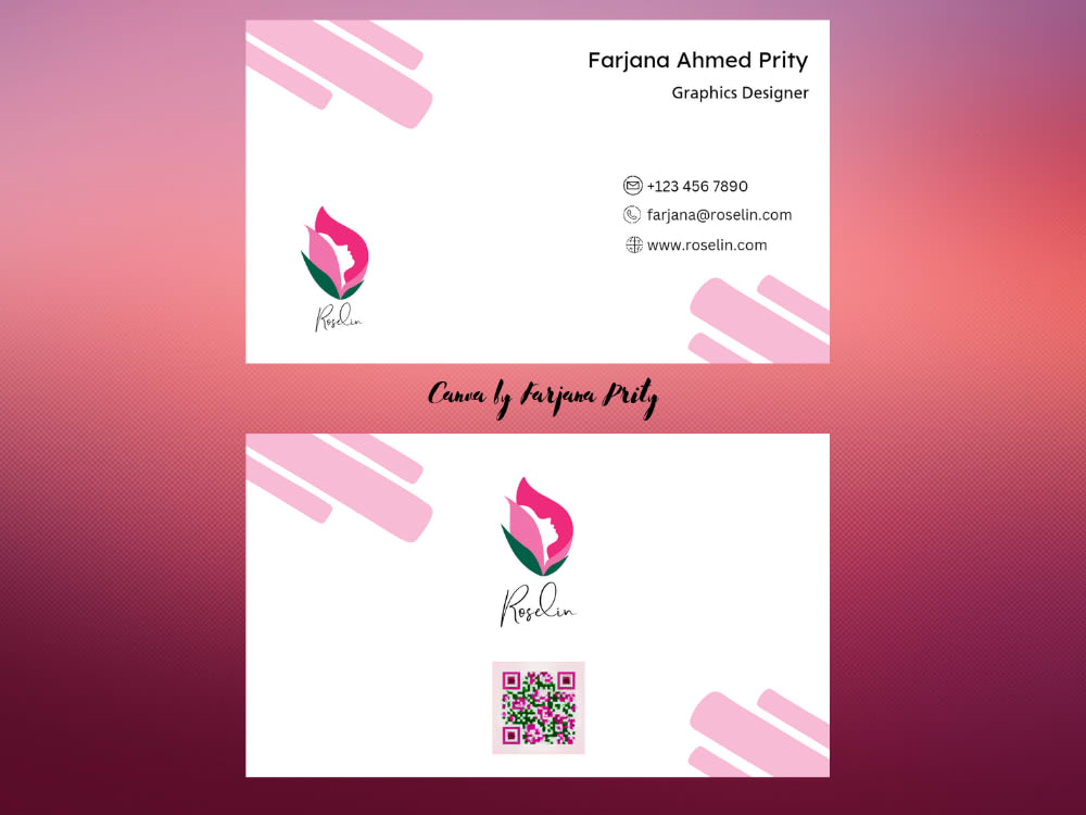 A customize business card | Upwork