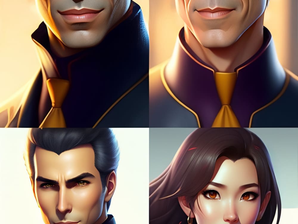 Unique AI Arts, Realistic Character Design and Captivating Anime ...