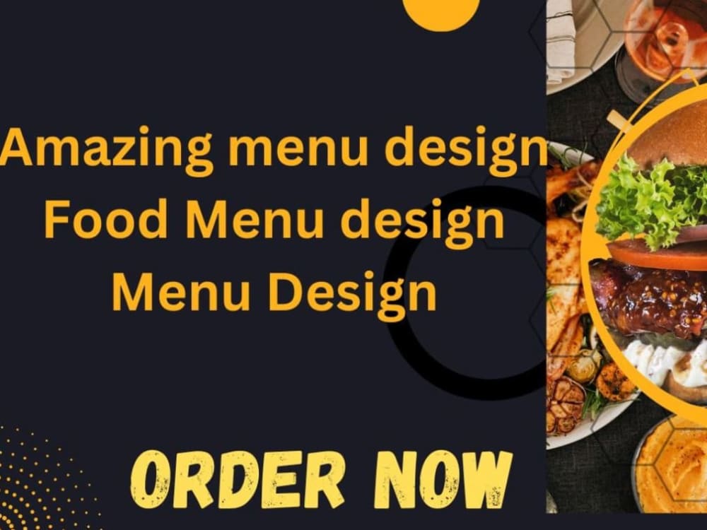 An amazing menu design, food menu, restaurant menu | Upwork