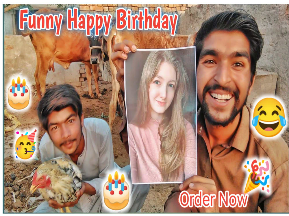 Funniest Happy birthday video with sweet cows within 2 hours | Upwork