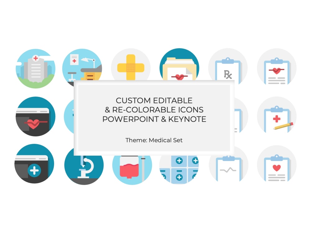 PowerPoint or Keynote Recolorable Icons (medical set) | Upwork