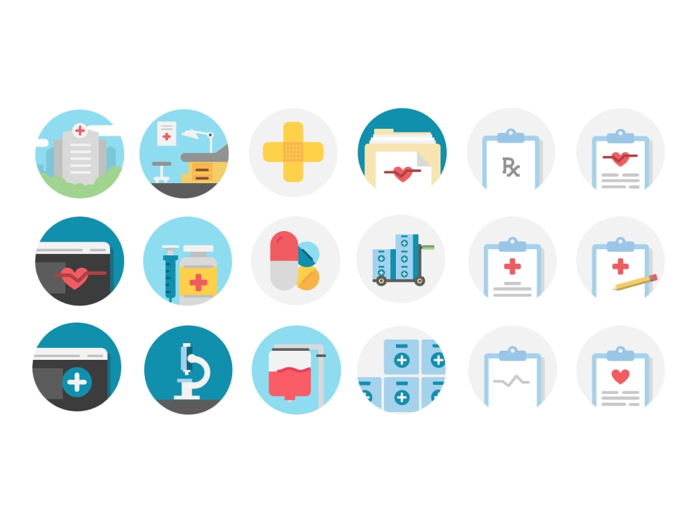 PowerPoint or Keynote Recolorable Icons (medical set) | Upwork