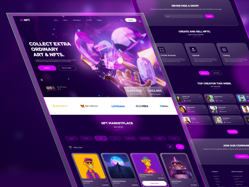 Responsive website UI/UX design, web UI or landing page UI design in Figma | Upwork