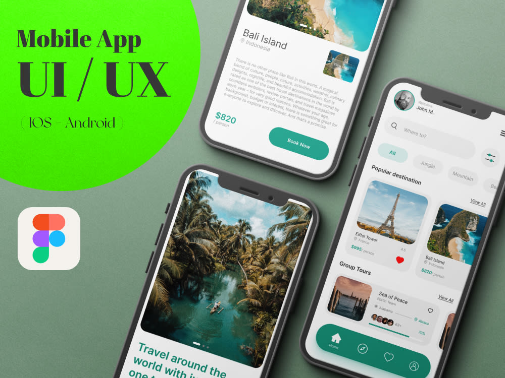 Modern UI/UX design for mobile application | iOS & Android | App Wireframe. | Upwork