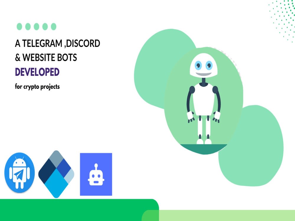 A telegram ,discord & website bots developed for crypto projects | Upwork