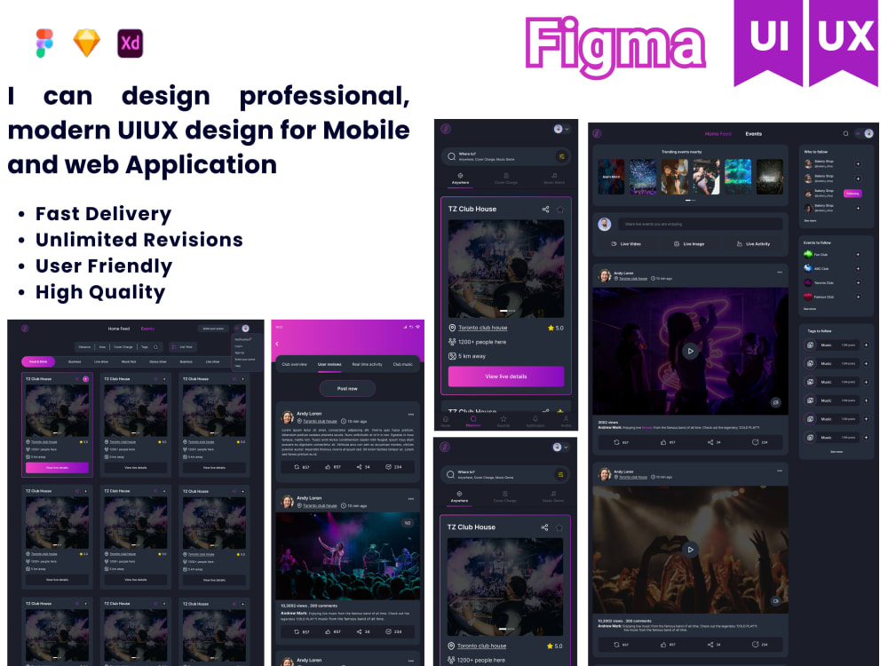 Professional, Modern UI-UX design for Mobile and Web application | Upwork