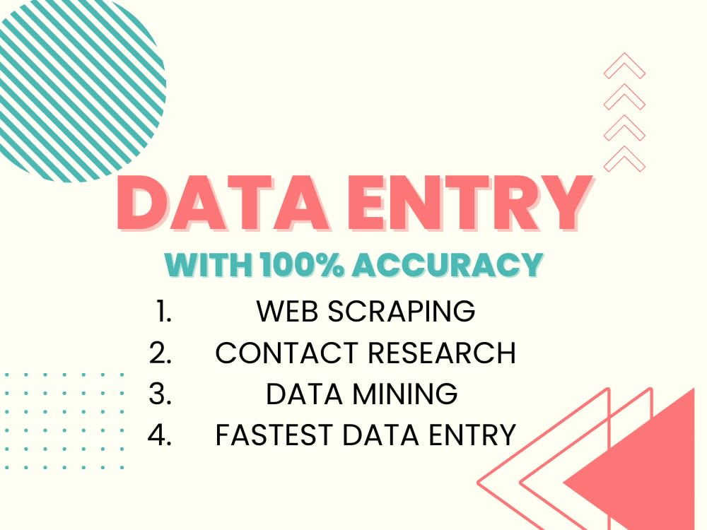 Fastest Data Entry in One day, internet research. | Upwork