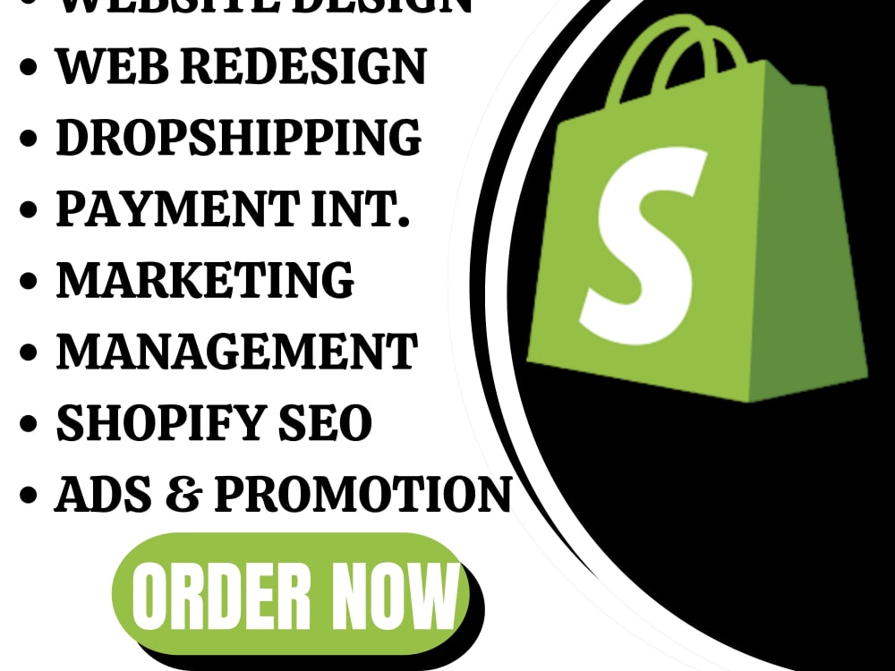 A professional shopify website or store design for your business | Upwork