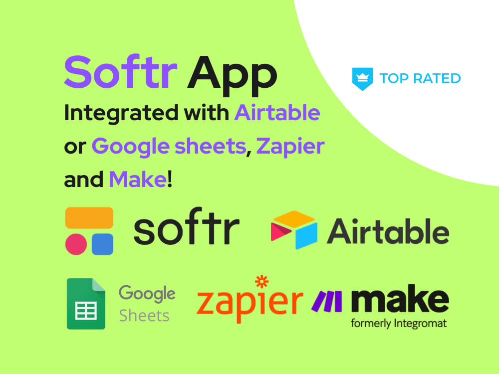 Softr application with Airtable database setup (also Zapier/Make if needed) | Upwork