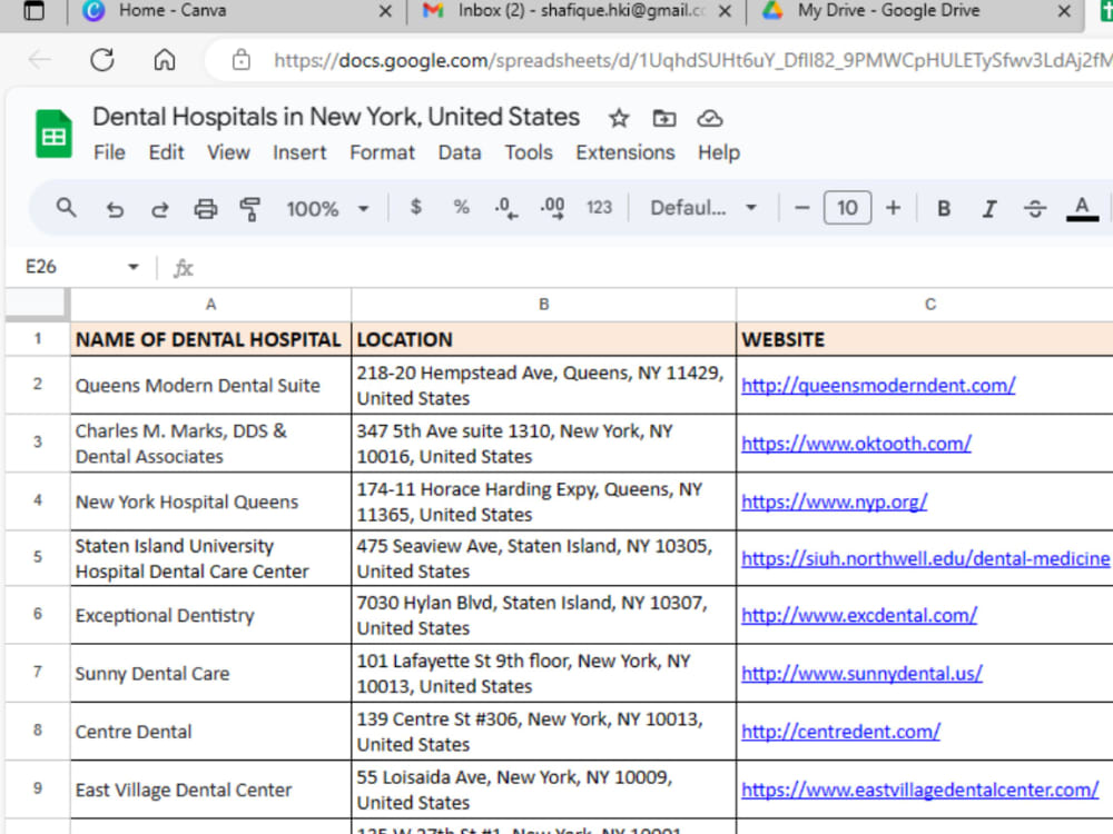 Accurate and affordable data entry and web research services | Upwork