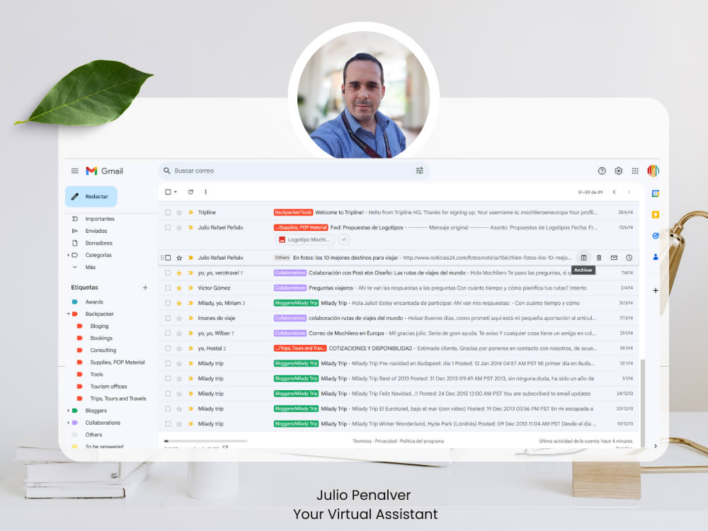 A clutter-free, labeled inbox, without spam. | Upwork