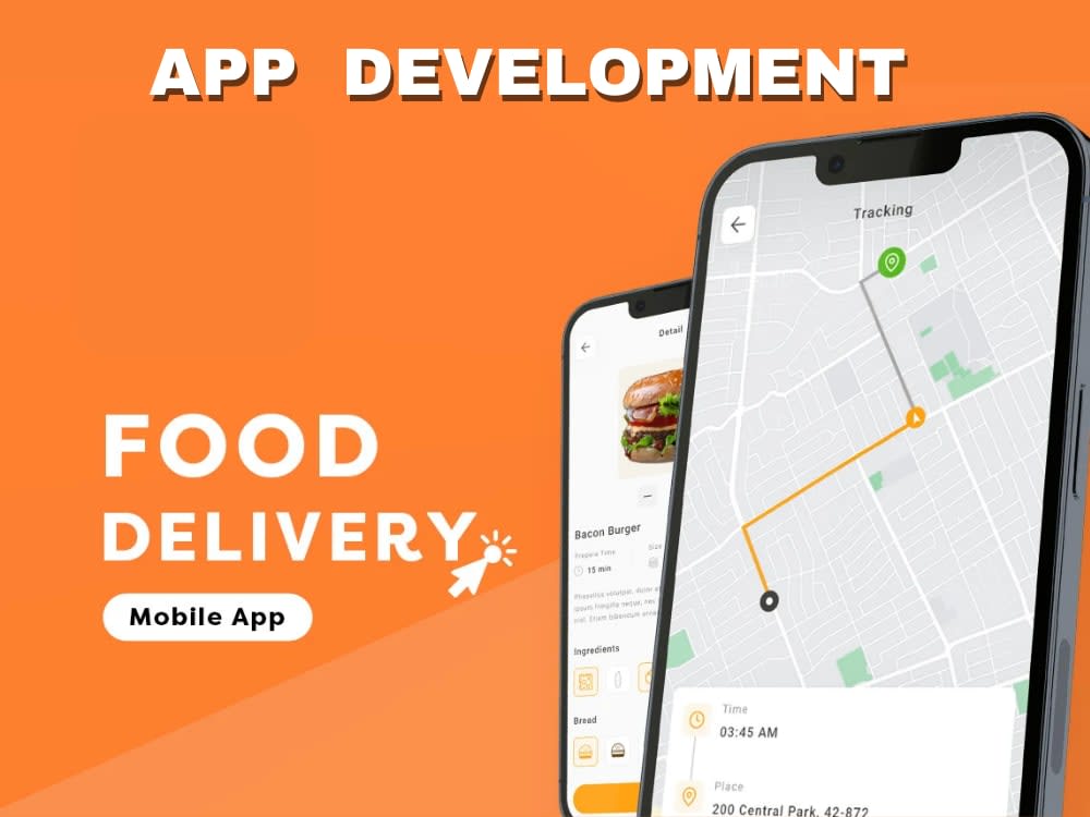 Online grocery or food delivery app with ordering website for ...