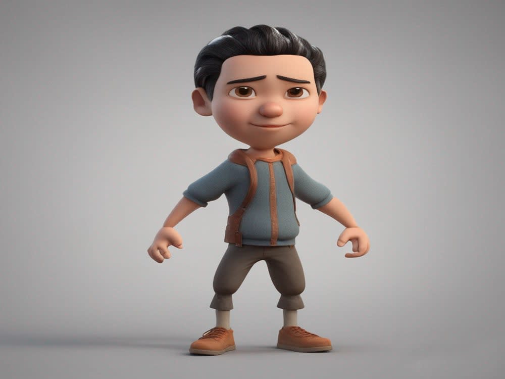 Ai 3d Character animation, Give me an image and get a 3d animator model ...