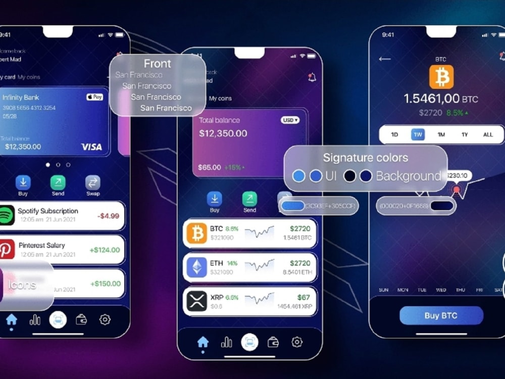 A topmost wallet app | crypto wallet app | bitcoin wallet and blockchain | Upwork